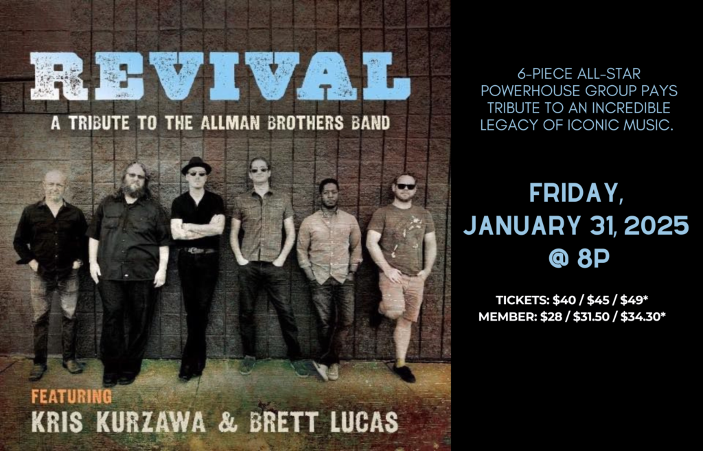 Revival: A Tribute to the Allman Bros Band - McHenry County Arts Revival: A Tribute to the Allman Bros Band - McHenry County Arts
